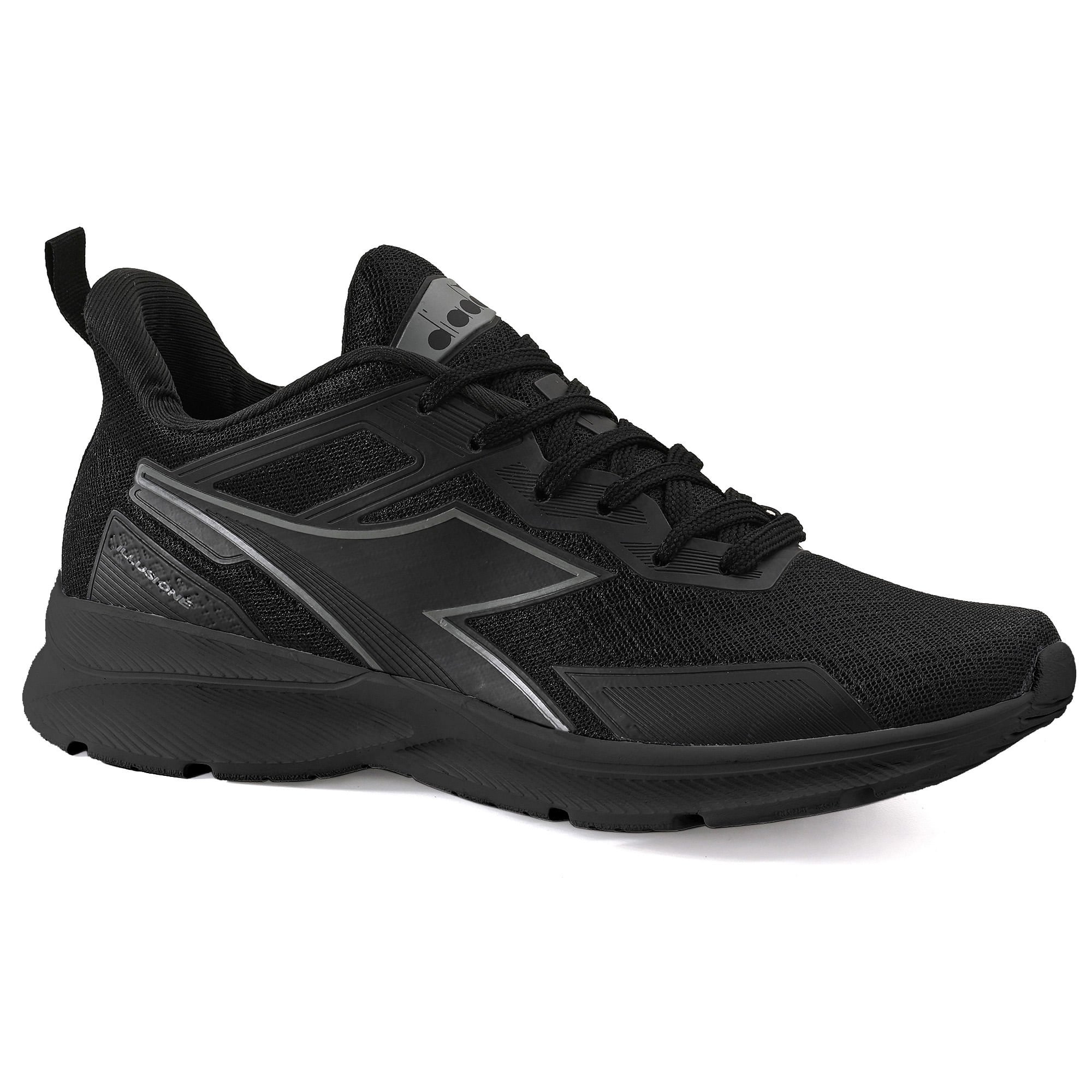 Tênis Diadora Unissex Illusione Preto Preto/Cinza