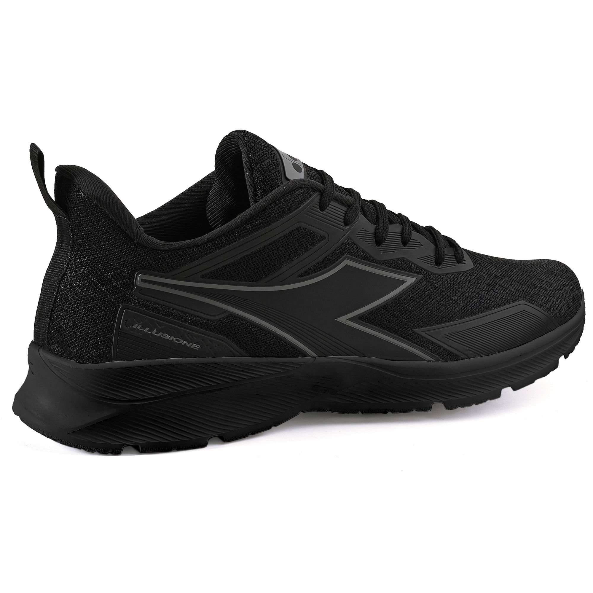 Tênis Diadora Unissex Illusione Preto Preto/Cinza