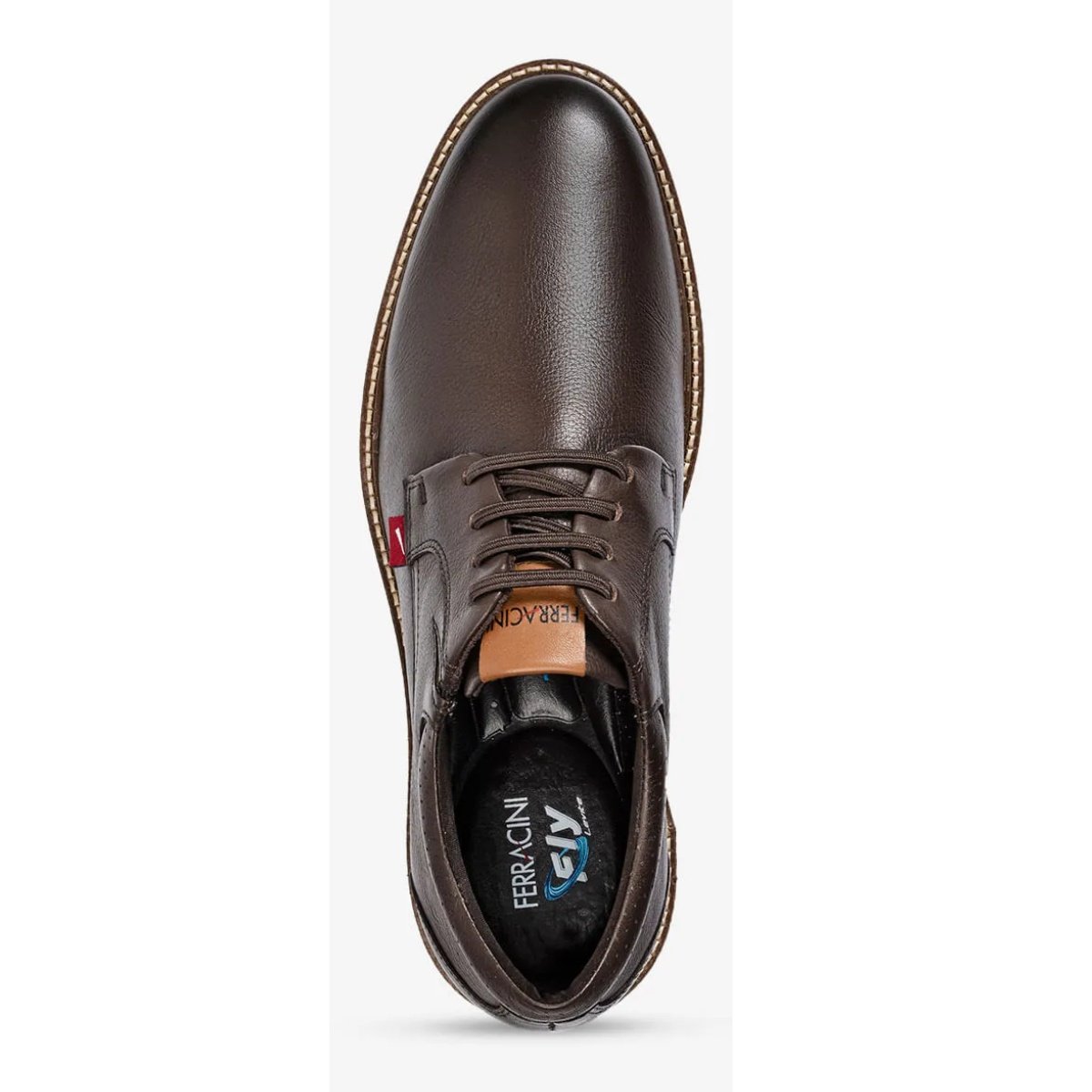 Sapato Social Ferracini Full Masculino Couro Marrom