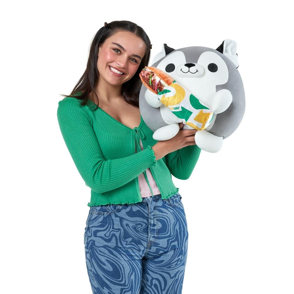 Pelúcia Snackles 35cm - Husky Nancy com Subway ÚNICO