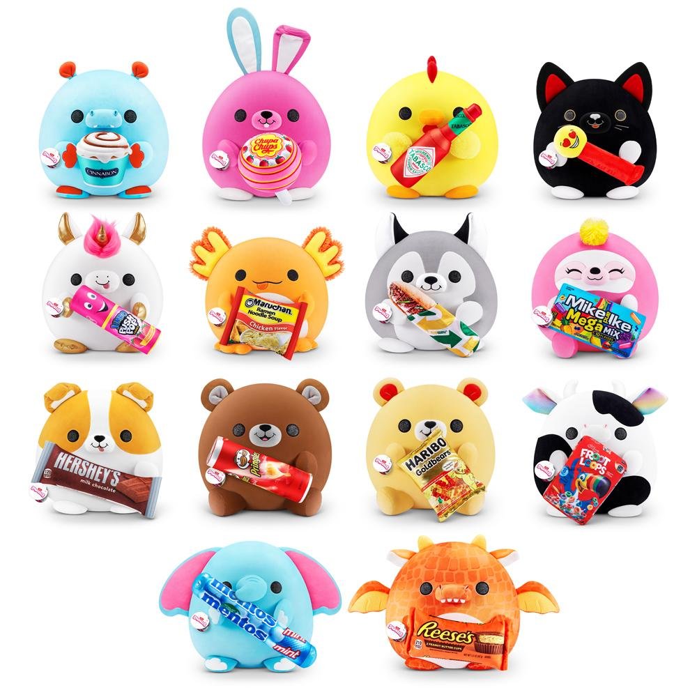 Pelúcia Snackles 35cm - Vaca Daisy com Froot Loops ÚNICO