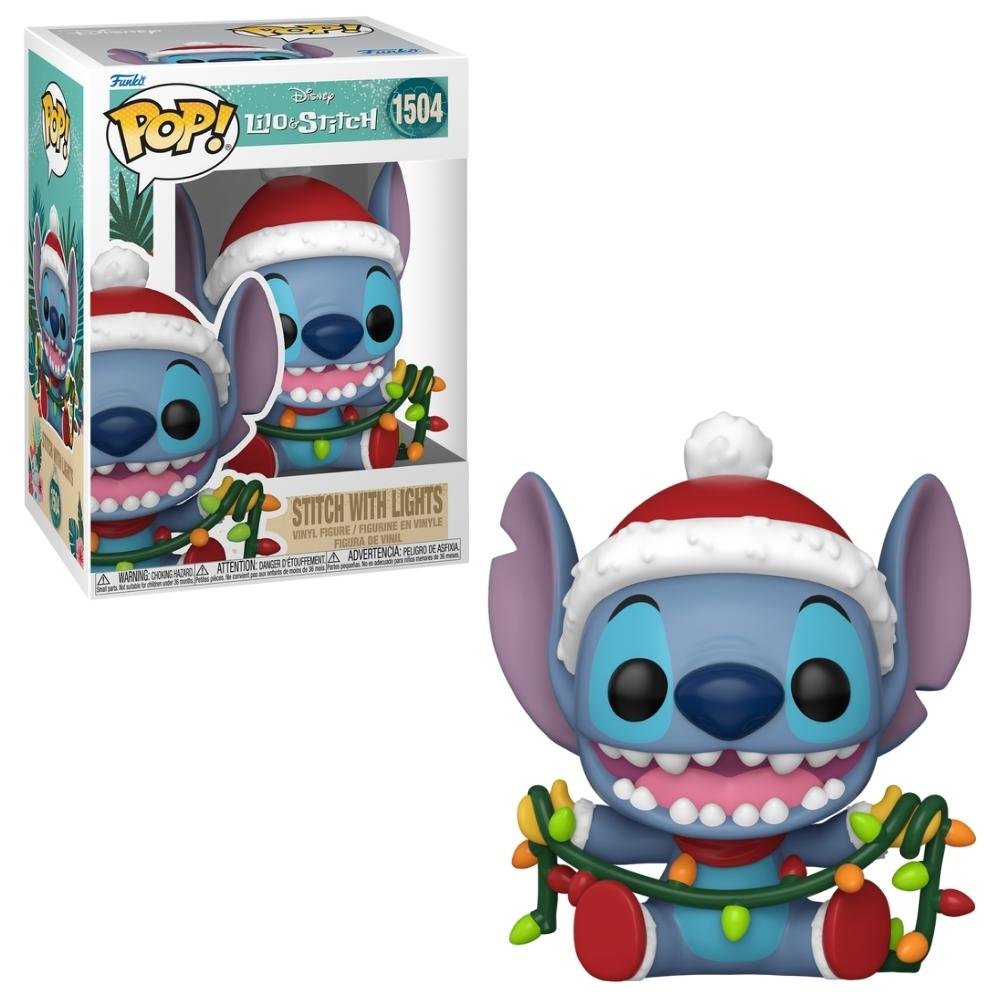 Boneco Funko Pop! Disney Stitch - Stitch com Pisca-pisca ÚNICO