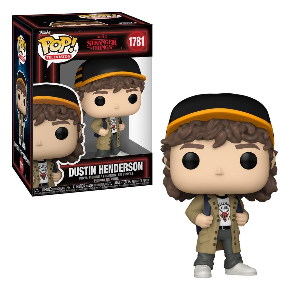 Boneco FunkoPop Netflix Stranger Things T5 Dustin Henderson ÚNICO