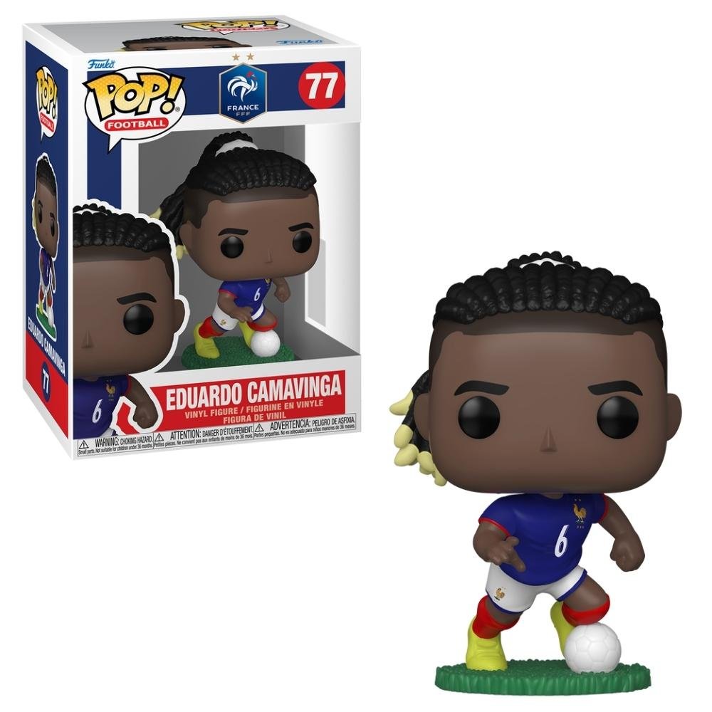 Boneco Funko Pop! Futebol França - Eduardo Camavinga ÚNICO