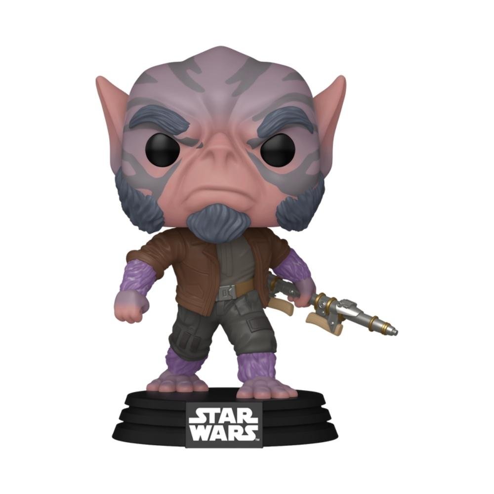 Boneco Funko Pop! Star Wars Mandalorian e Grogu - Zeb ÚNICO