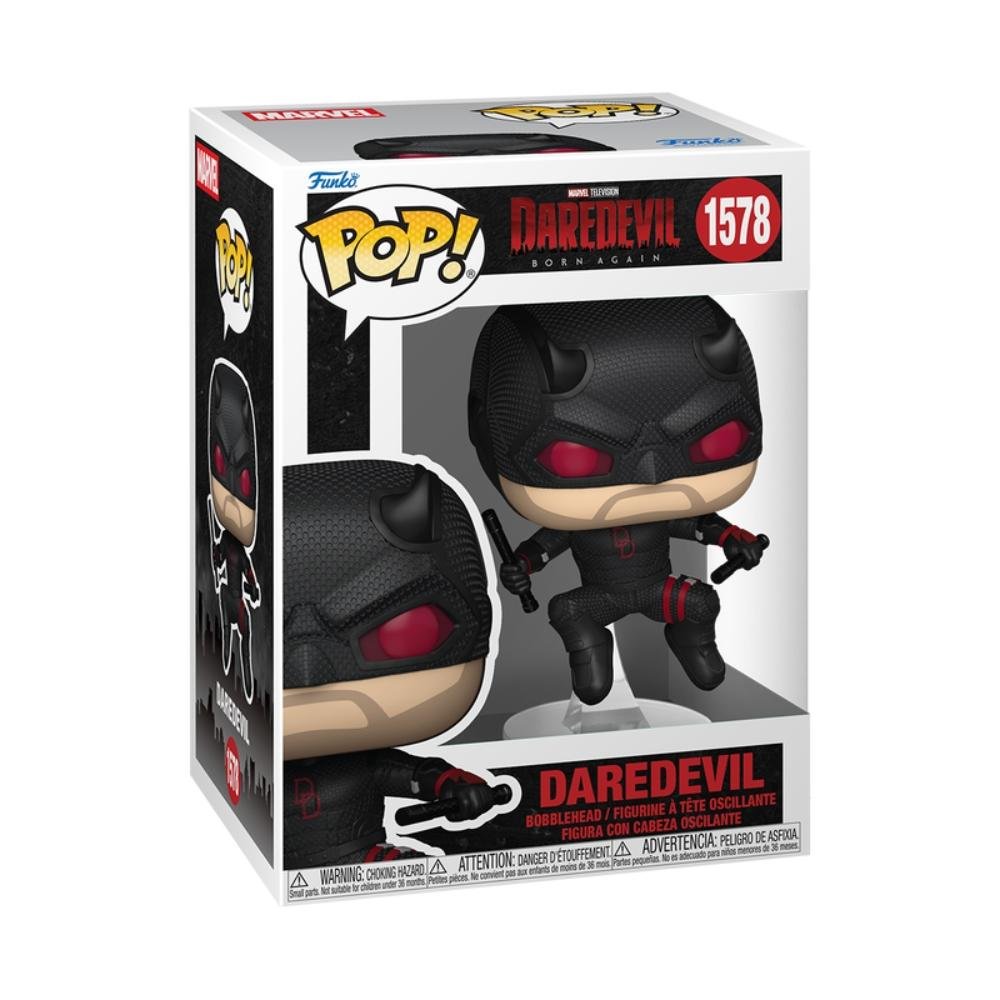 Boneco Funko Pop! Marvel Demolidor Renascido Traje Preto ÚNICO