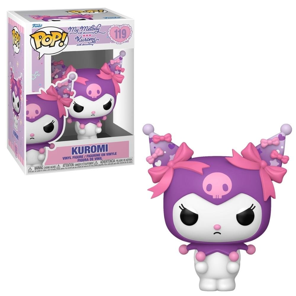 Boneco Funko Pop! Sanrio Kuromi 20 anos - Kuromi Zangada ÚNICO