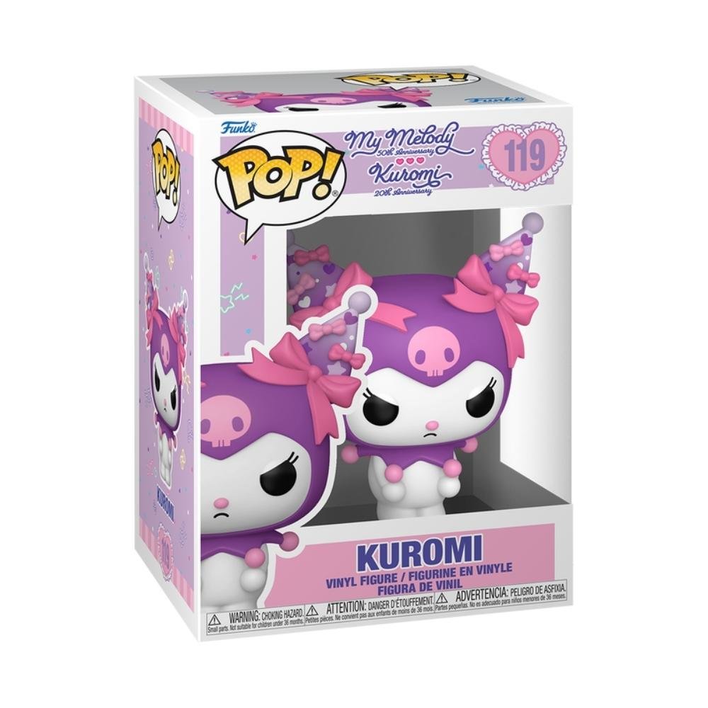 Boneco Funko Pop! Sanrio Kuromi 20 anos - Kuromi Zangada ÚNICO