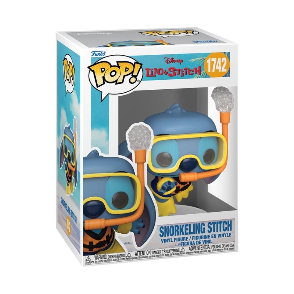 Boneco Funko Pop! Disney Lilo & Stitch - Stitch Mergulhador ÚNICO