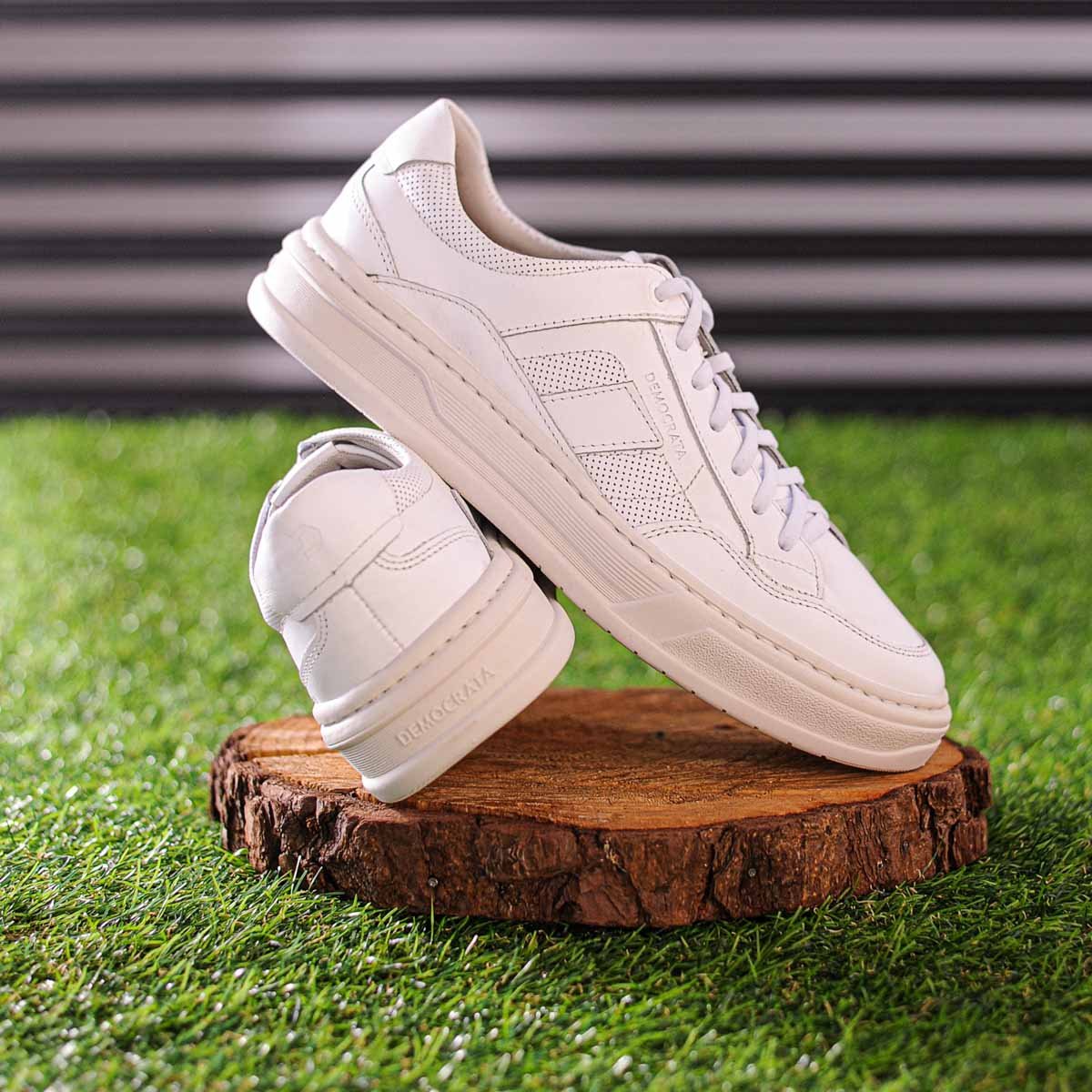 Tenis Democrata Denim Wide Branco - Masculino Branco