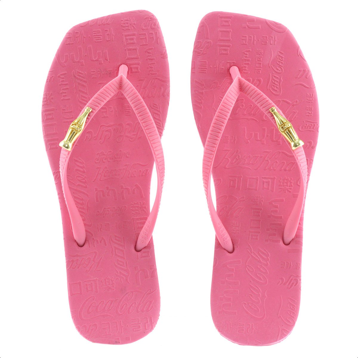 Chinelo Coca-Cola Square Sandal II Pink - Feminino Rosa