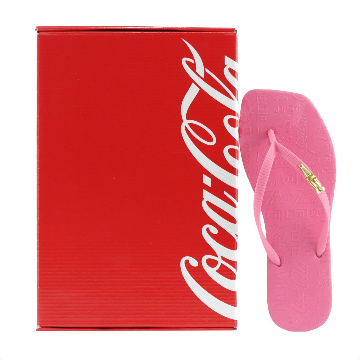 Chinelo Coca-Cola Square Sandal II Pink - Feminino Rosa
