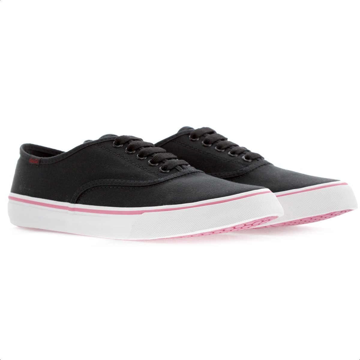 Tenis Coca-Cola Kick Cool Preto e Rosa - Feminino Preto