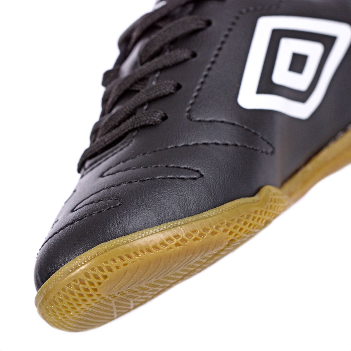 Chuteira Umbro Futsal Pro 5 Bump Club Preto Dourado e Grafite - Masculina Preto