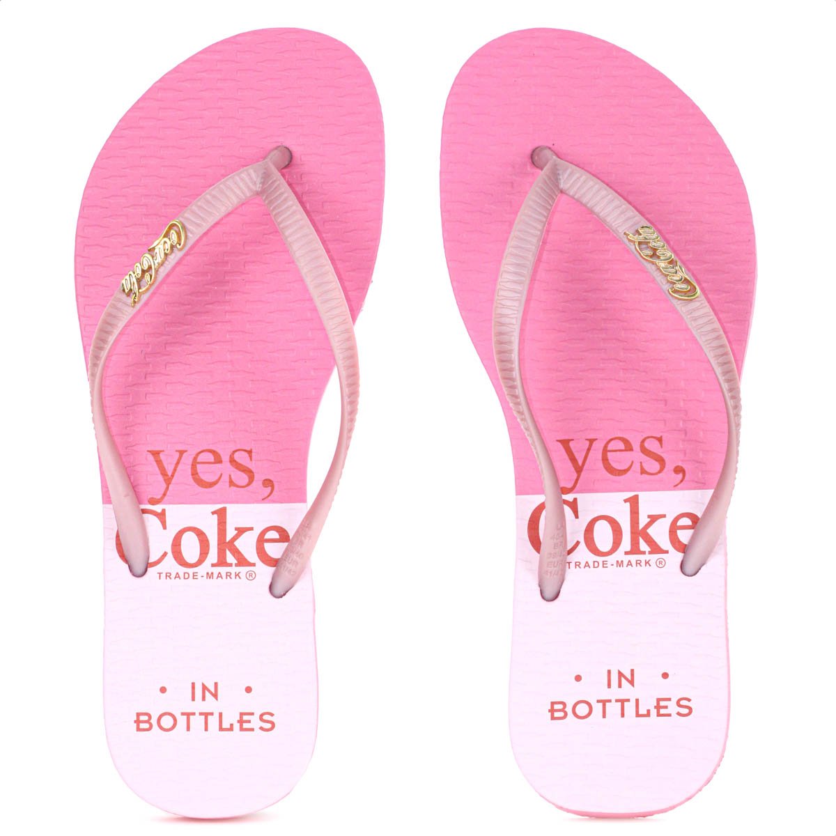 Chinelo Coca Cola Soft Block Rosa - Feminino Rosa