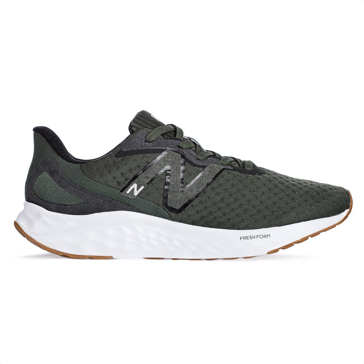 Tenis New Balance Fresh Foam Arishi V4 Verde Musgo e Preto - Masculino ...