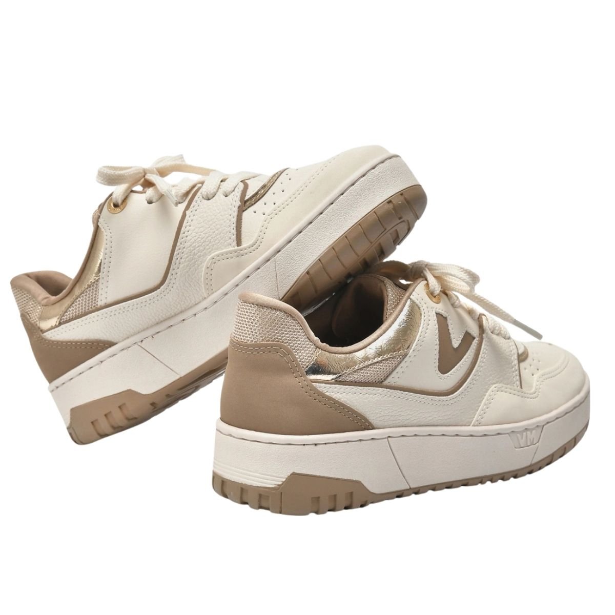 Tênis Casual Feminino Via Marte 042-017-05 Sintético Bege Bege