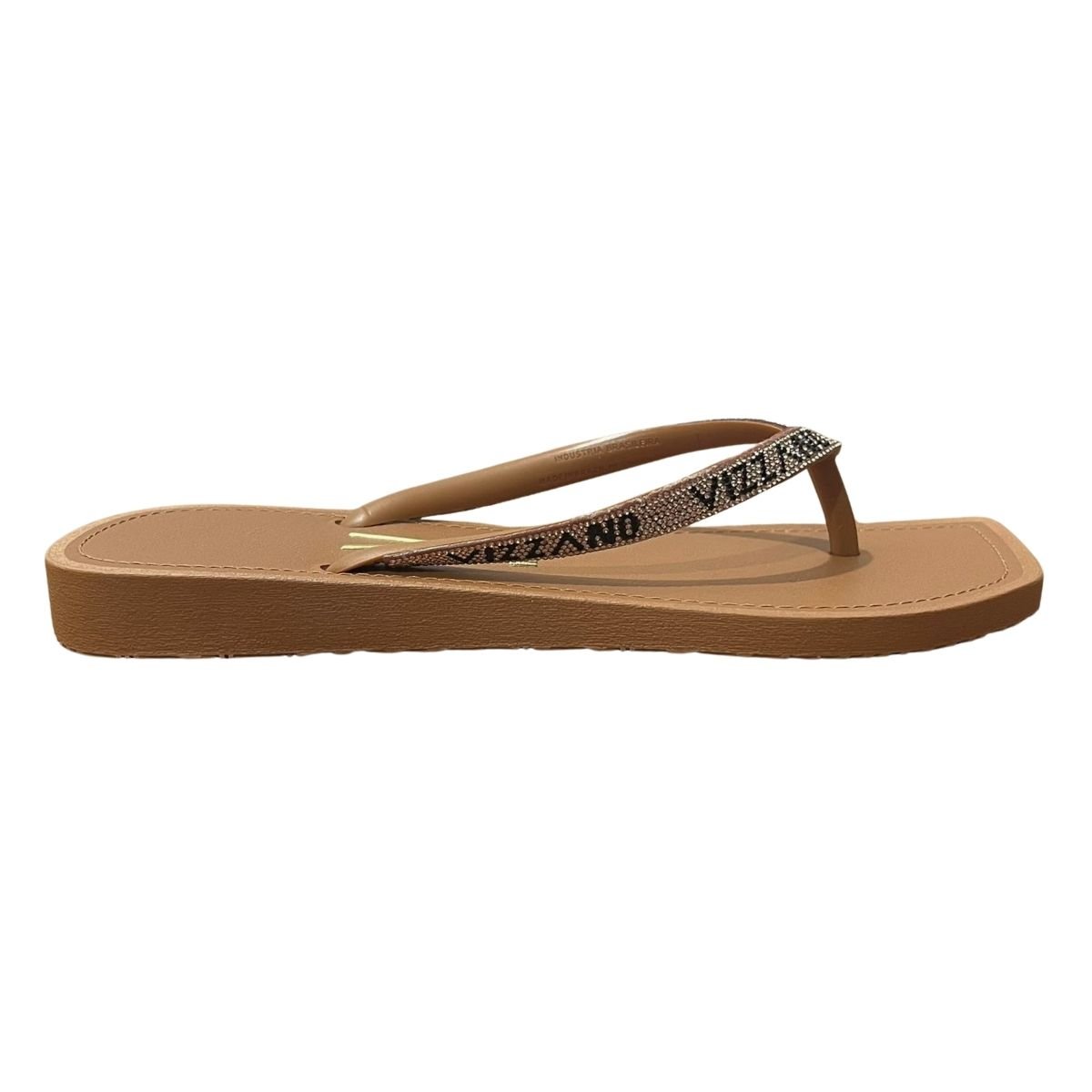 Chinelo Casual de Tira Feminino Vizzano 6531.105 Marrom Marrom