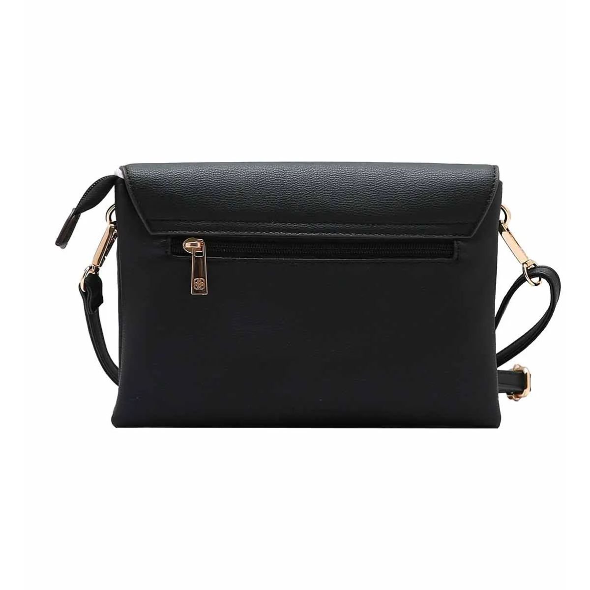 Bolsa Feminina Original Transversal Versátil Chenson 84927 Preto Preto
