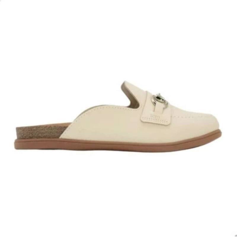 Sapato Moleca Mule - Feminino - Branco off Off White