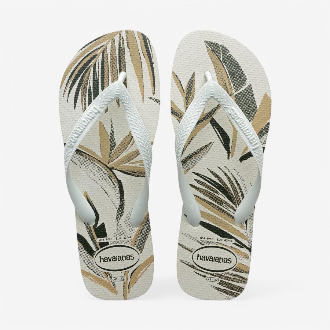 Chinelo Havaianas Aloha Branco/Verde Olive
