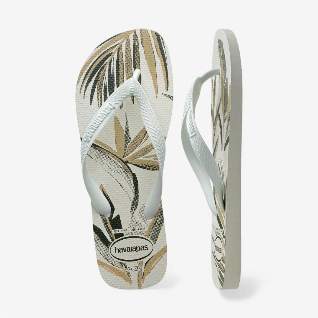 Chinelo Havaianas Aloha Branco/Verde Olive