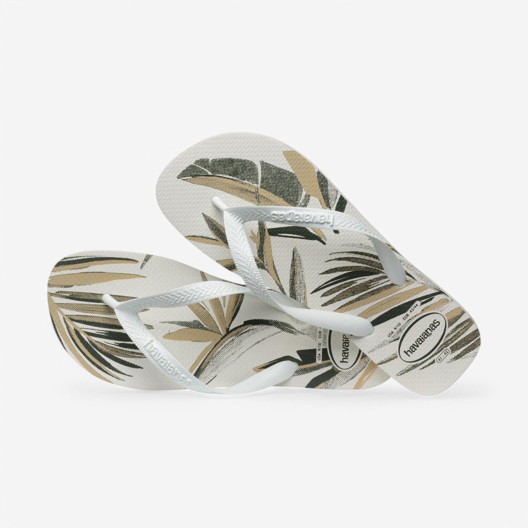 Chinelo Havaianas Aloha Branco/Verde Olive