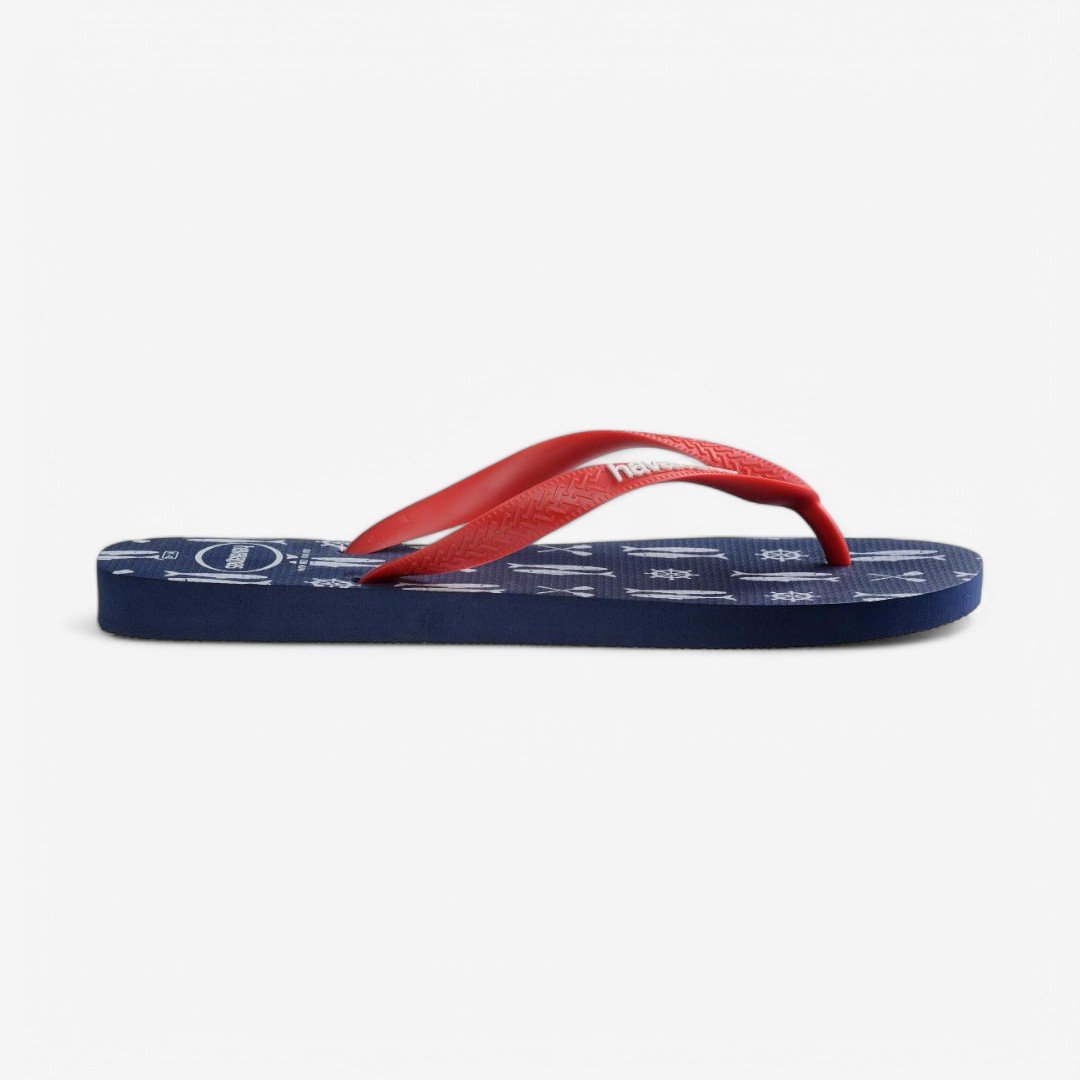 Chinelo Havaianas Top Nautical Marinho/Vermelho Rubi