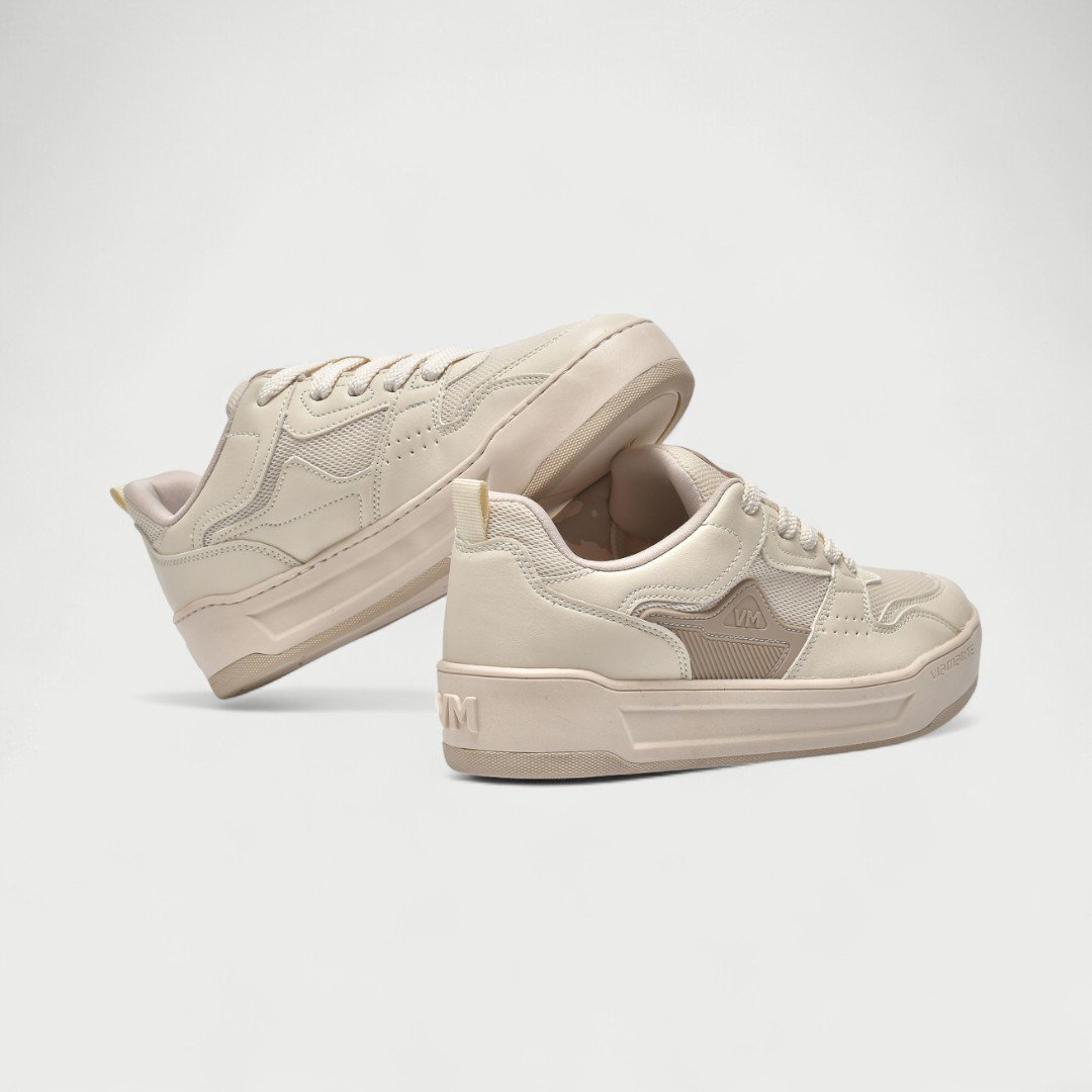 Tênis Via Marte Casual Feminino Marfim Marfim/Saara