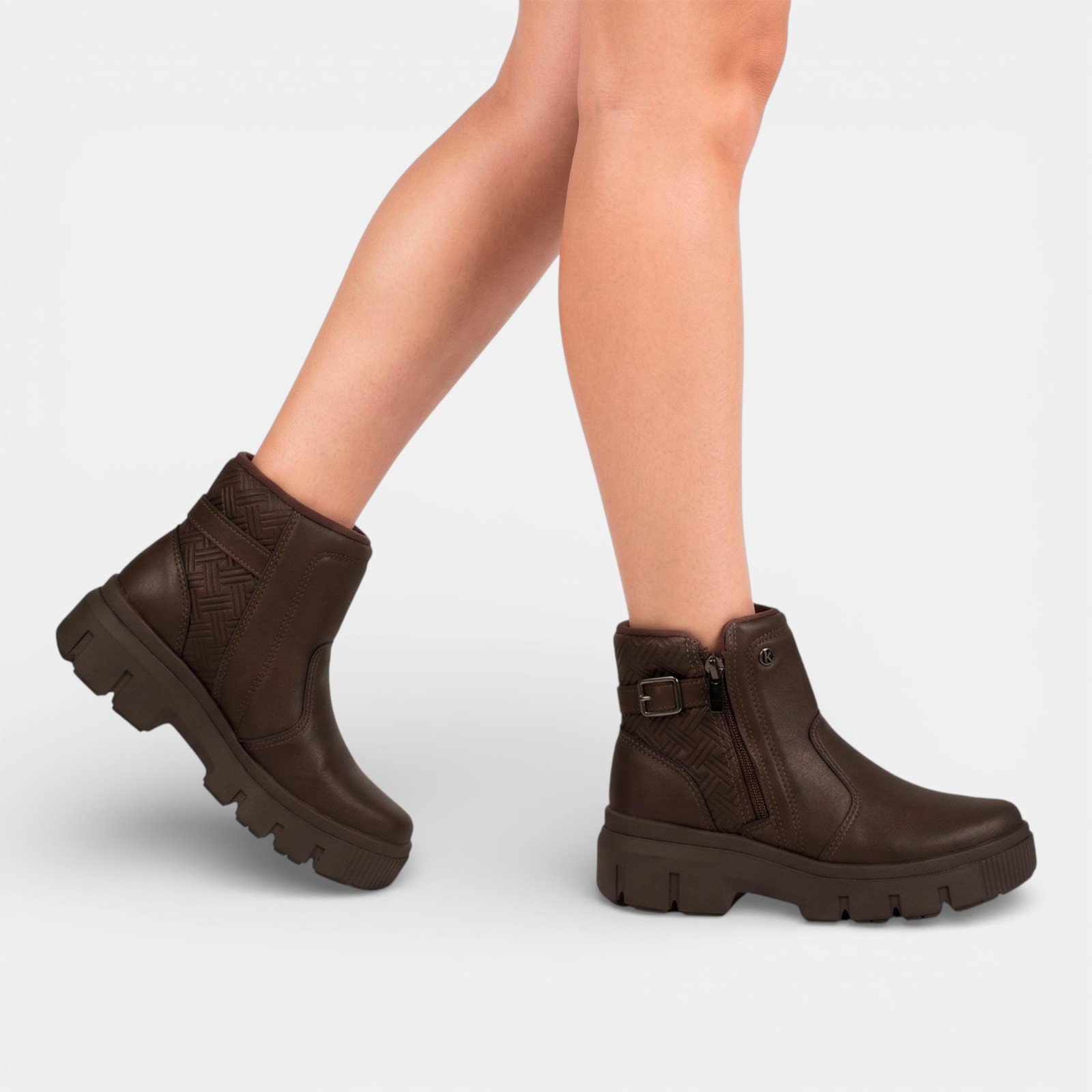 Bota Kolosh Feminina Tratorada Marrom Marrom