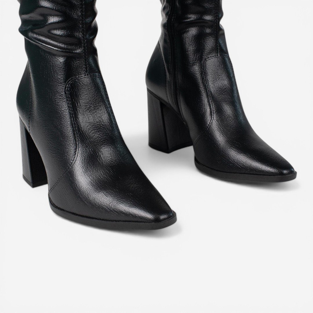 Bota Dakota Cano Longo Preta Preto