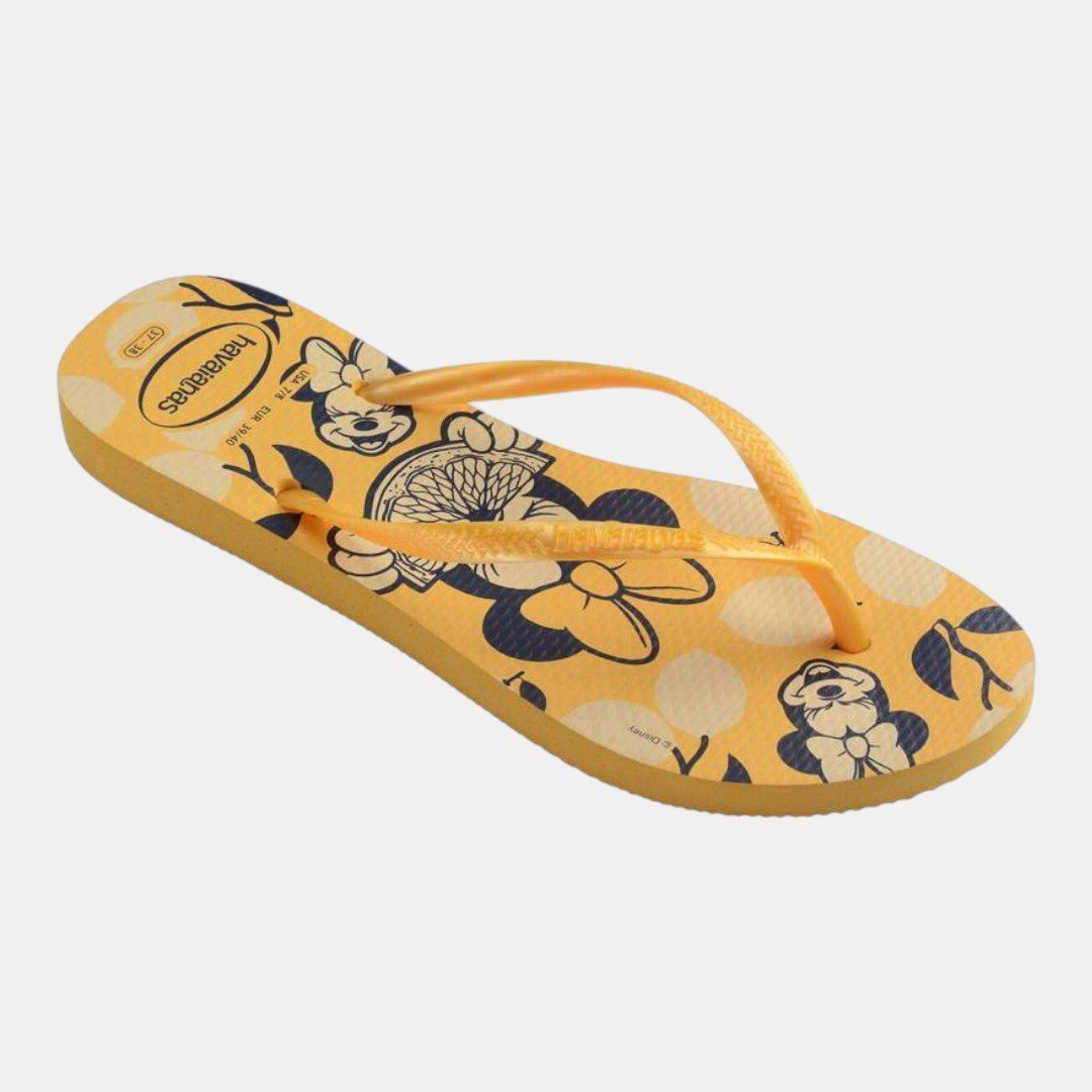 Chinelo Havaianas Slim Disney Minnie Amarelo Amarelo