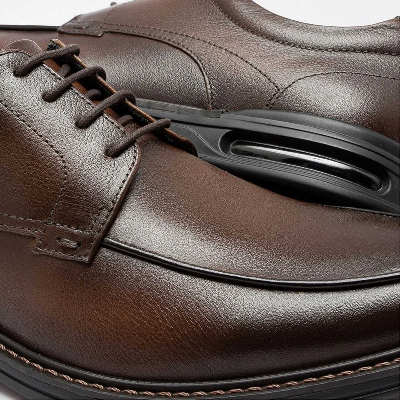 Sapato Democrata Air Magnum Masculino Couro Marrom Marrom