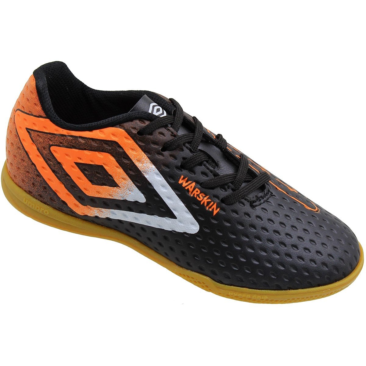 Chuteira Futsal Infantil Umbro Warskin Masculina Preto
