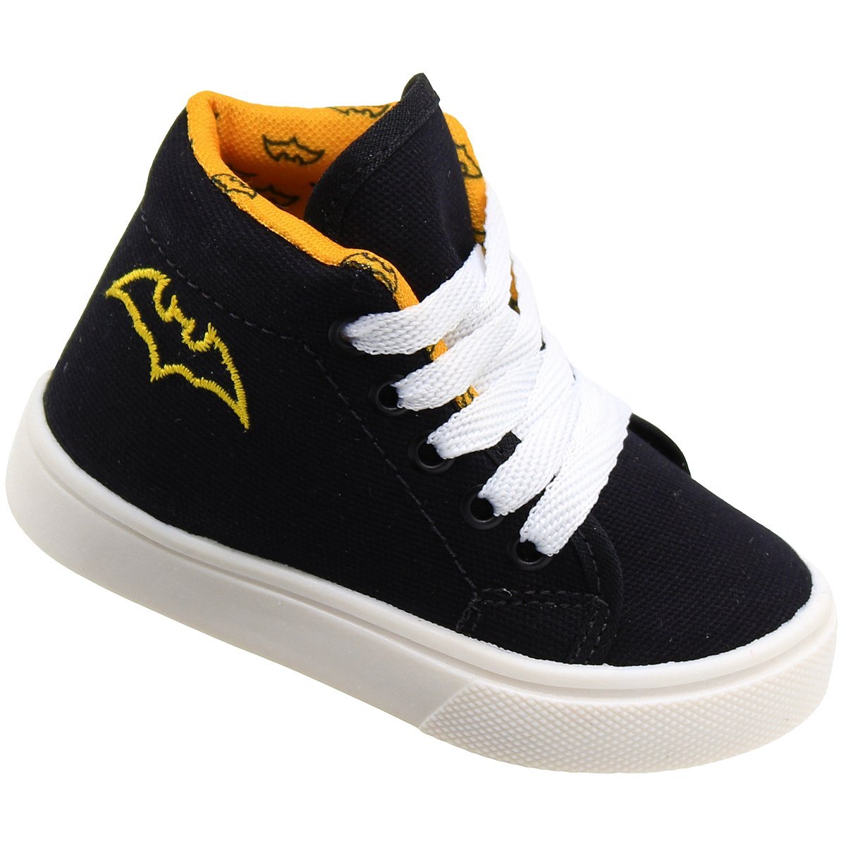 Tênis Baby Cano Médio Casual Blitzz Bat Infantil Menino Preto