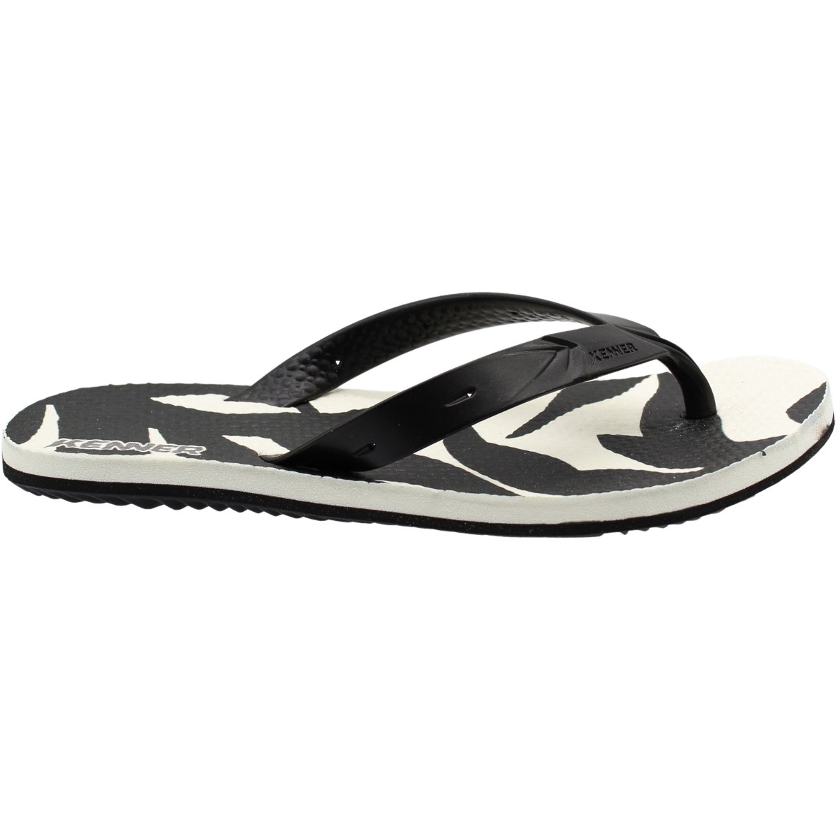 Sandália de Dedo Kenner Summer Flame Estampado Masculina Preto