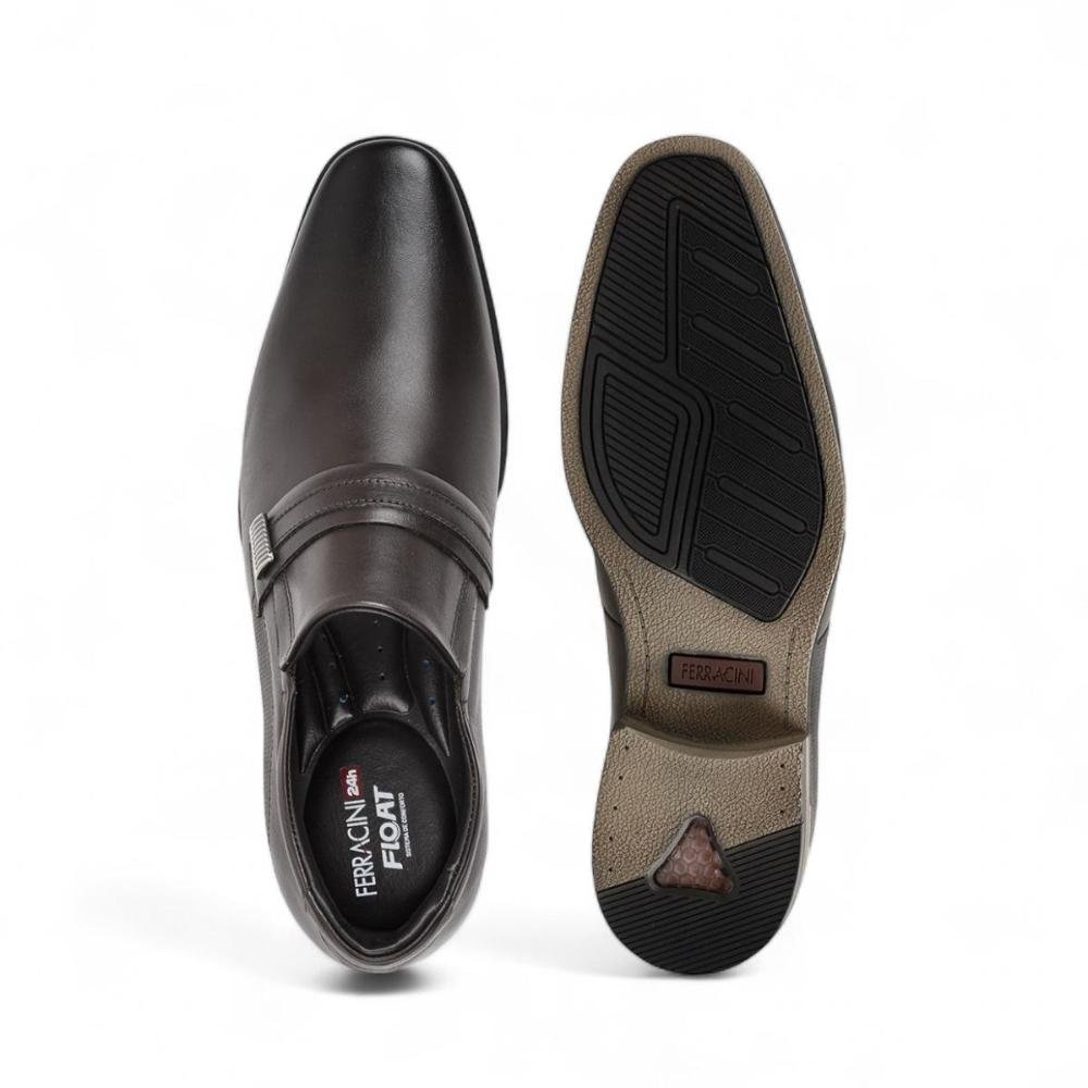Sapato Social Ferracini Float Masculino Em Couro 6208-575H Marrom