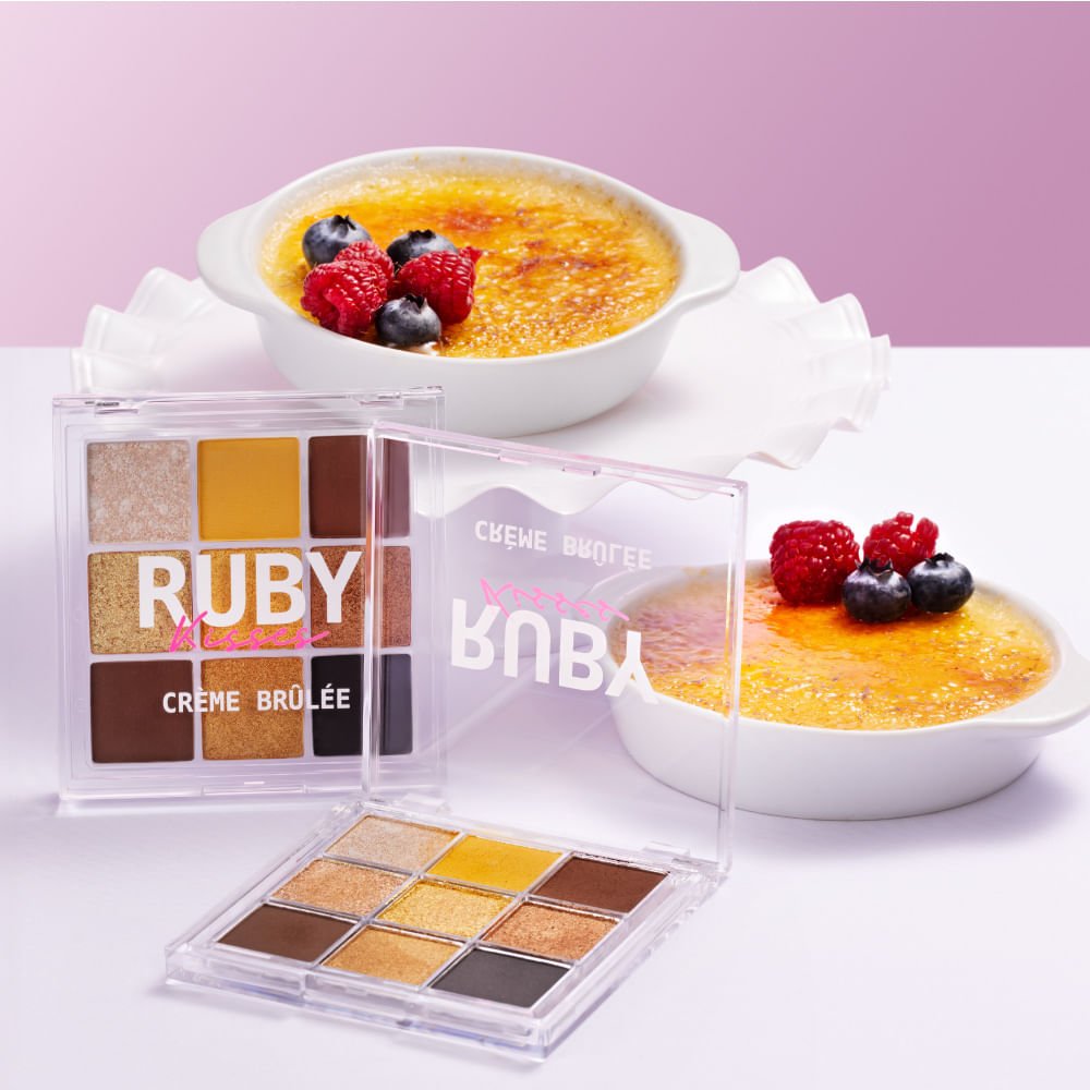 Paleta de Sombras Sweets Collection Creme Brulee - Ruby Kisses ÚNICO