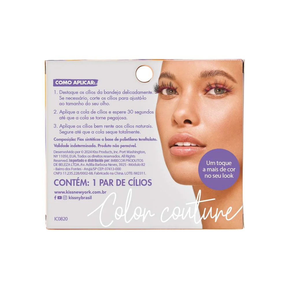 Cílios Postiços i-ENVY Color Couture Faux Mink Mixed Colored Blue ...