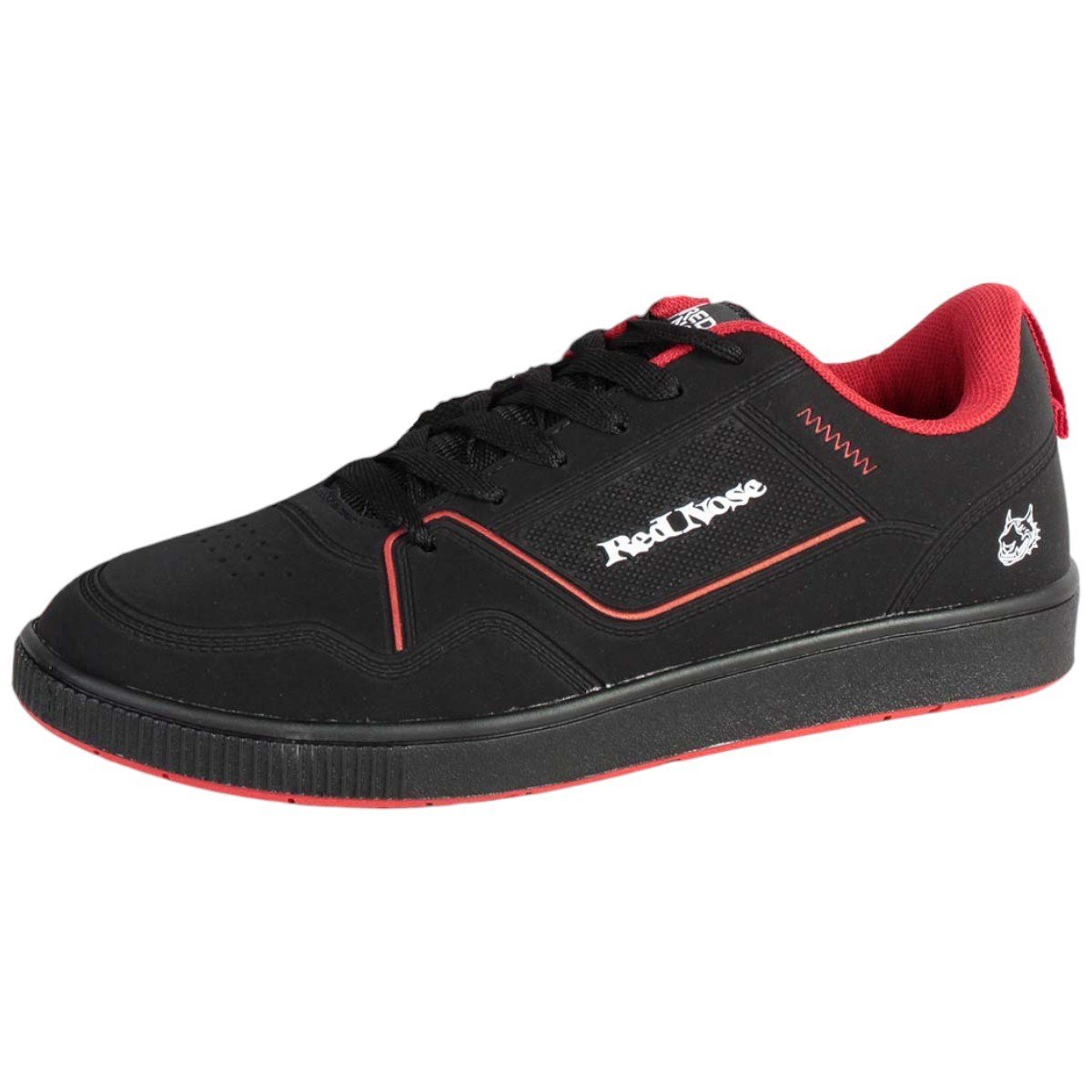 Tênis Casual Masculino Red Nose Street Skate Preto/Vermelho