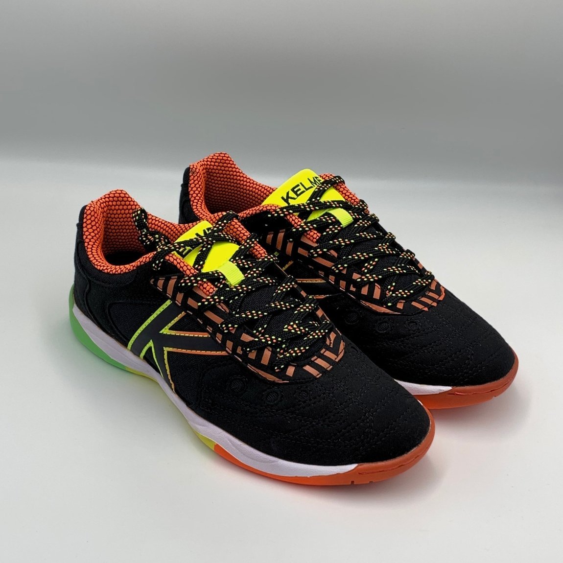 Chuteira Kelme Copa Futsal Azul Marinho Preto/Laranja