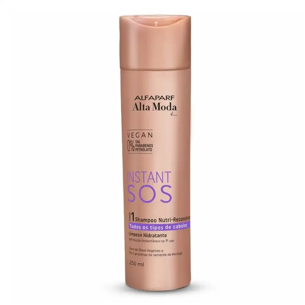 Shampoo Instant Sos Nutri Reconstrução Alta Moda 250ML 250ml