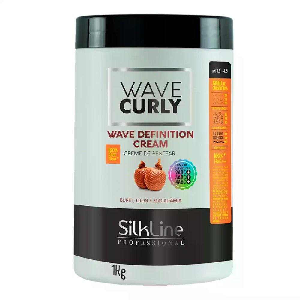 Creme de Pentear Wave Cream Buriti Silkline 1Kg 1kg