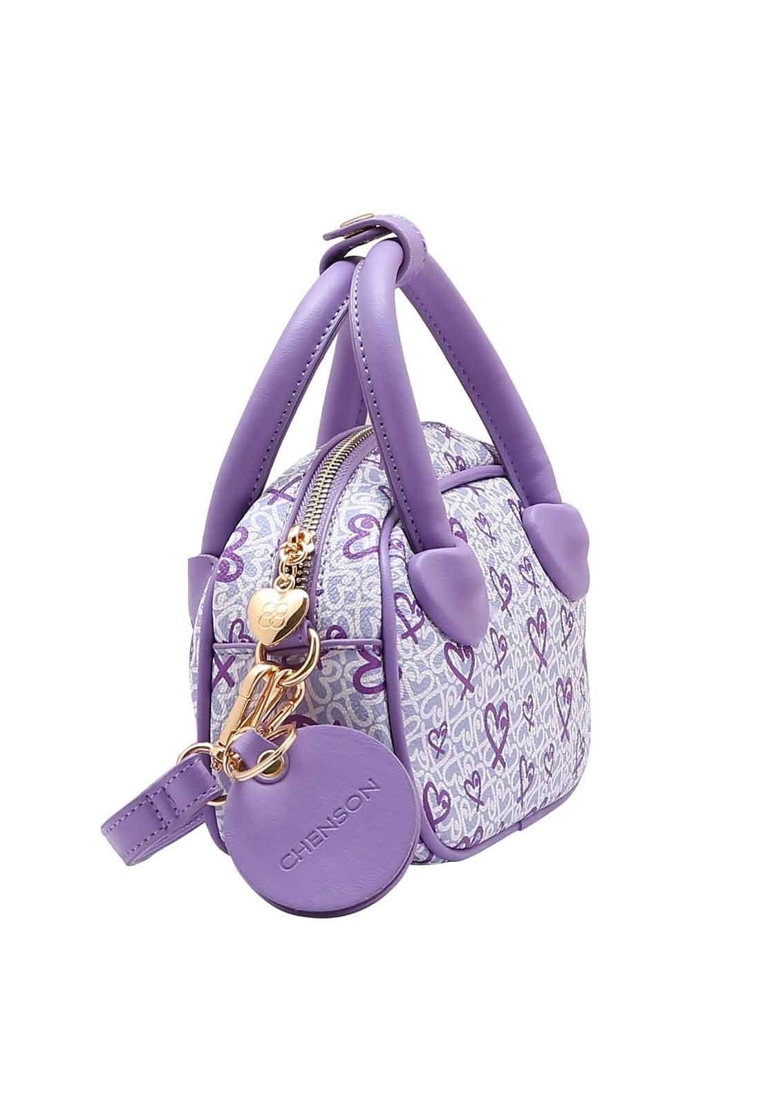 Bolsa Feminina Chenson Original Little Heart Mão 3484967 Roxo