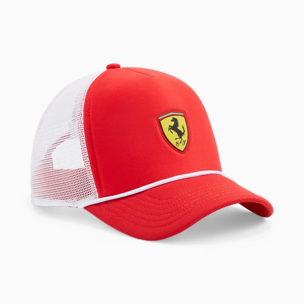 Bone Puma Scuderia Ferrari Race Trucker Cap Vermelho Vermelho
