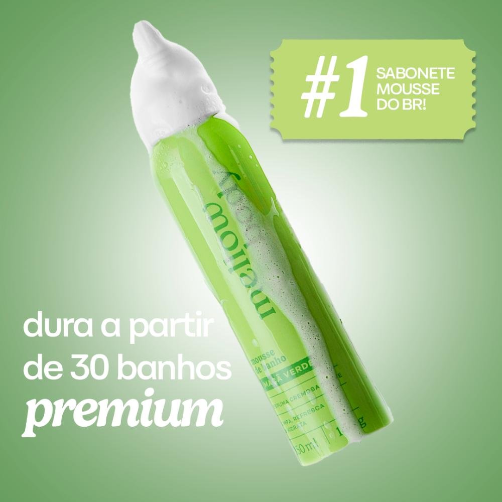 Kit Mellow Body - Mousse de banho Hidratante essencia de Maçã Verde ÚNICO