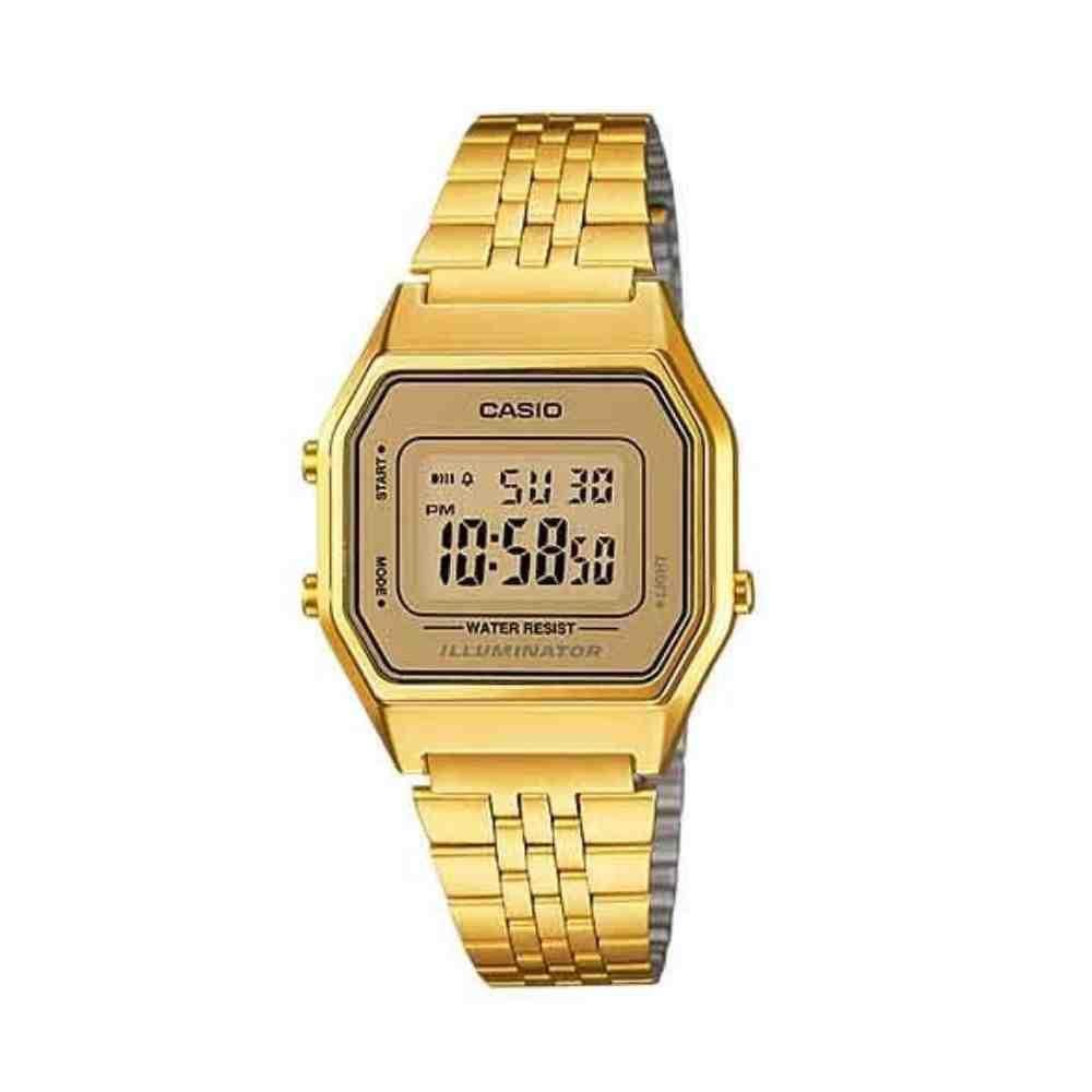 Relógio Casio Vintage Dourado Unissex LA680WGA-9DF Dourado