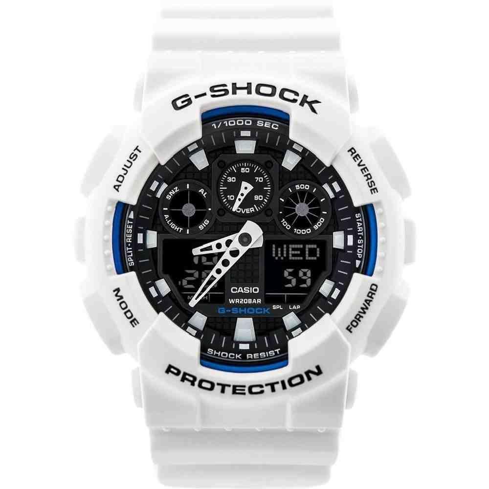 Relógio Casio G-Shock Branco Masculino GA-100B-7ADR Branco