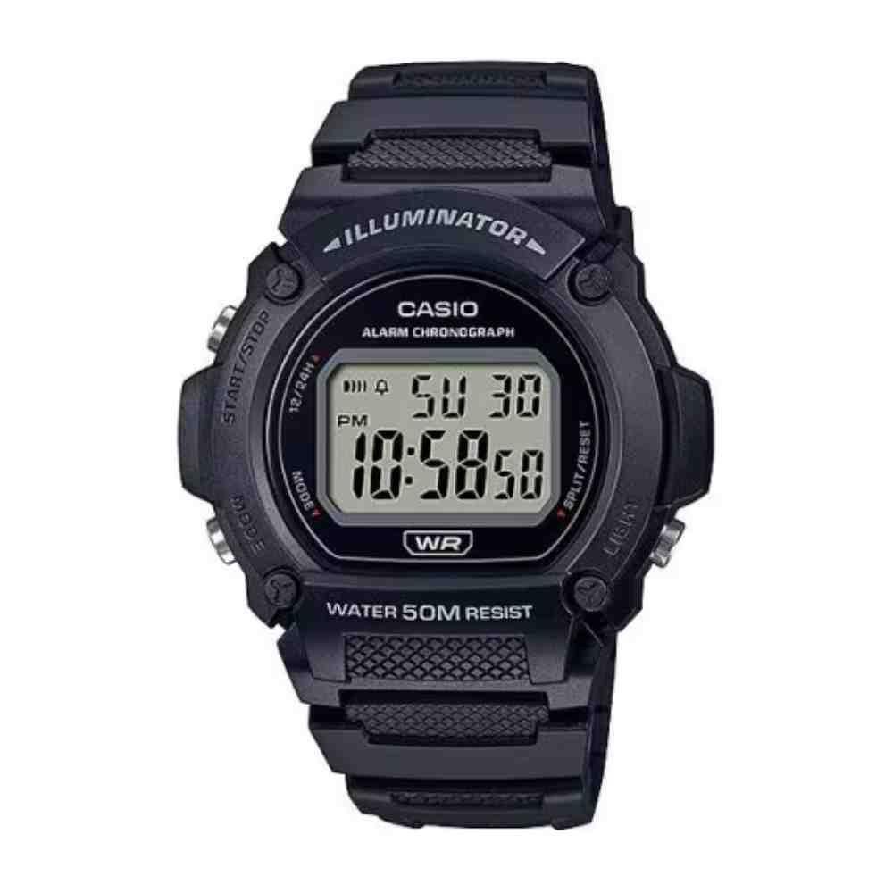 Relógio Casio Standard Preto Masculino W-219H-1AVD Preto