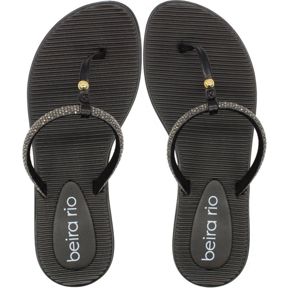 Chinelo De Dedo Beira Rio Palmilha Texturizada Tira Com Strass Feminino ...